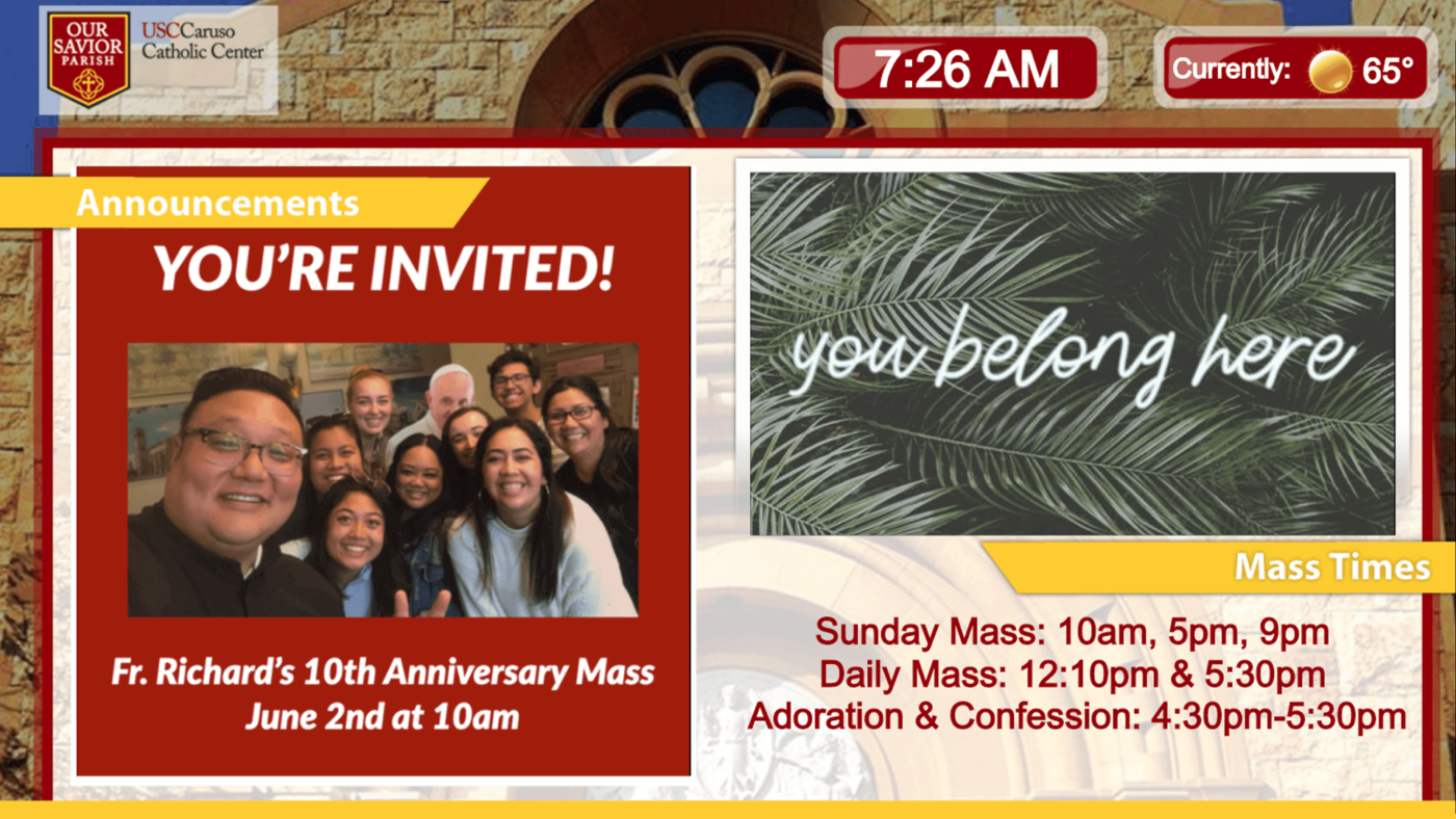 Church Digital Signage Templates - REACH Media Network