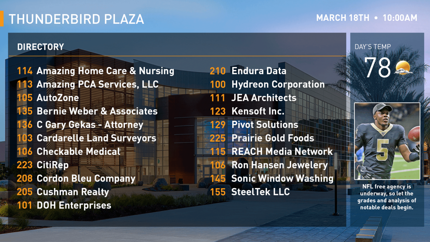 Digital Directory Templates - REACH Media Network