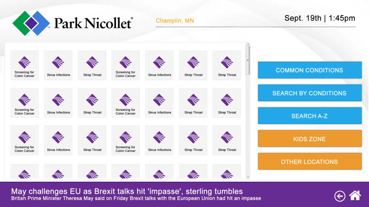 INTERACTIVE TOUCHSCREEN SOFTWARE - REACH Media Network