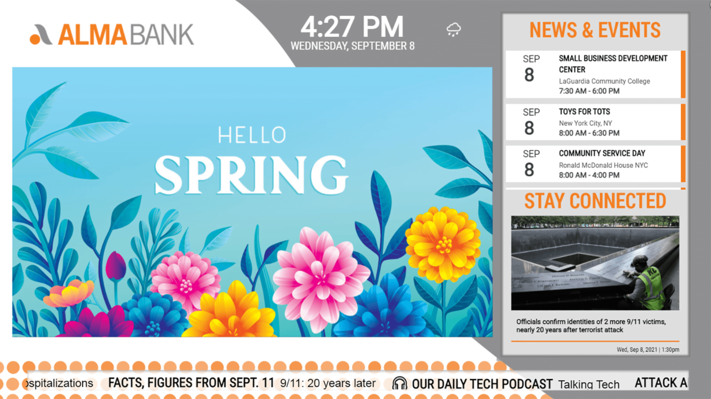 Digital Bulletin Board Templates - REACH Media Network