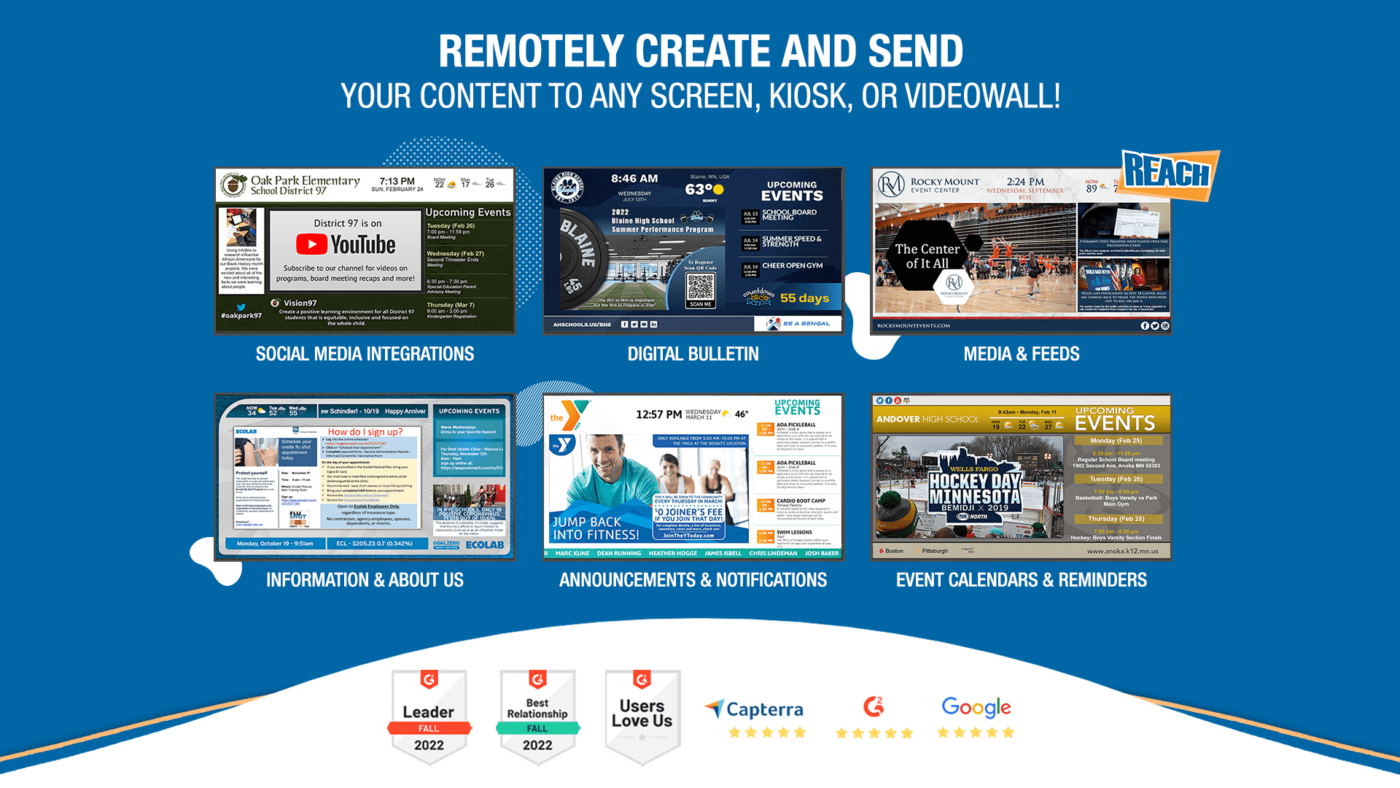 Upgrade from Broadsign | REACH Media Network