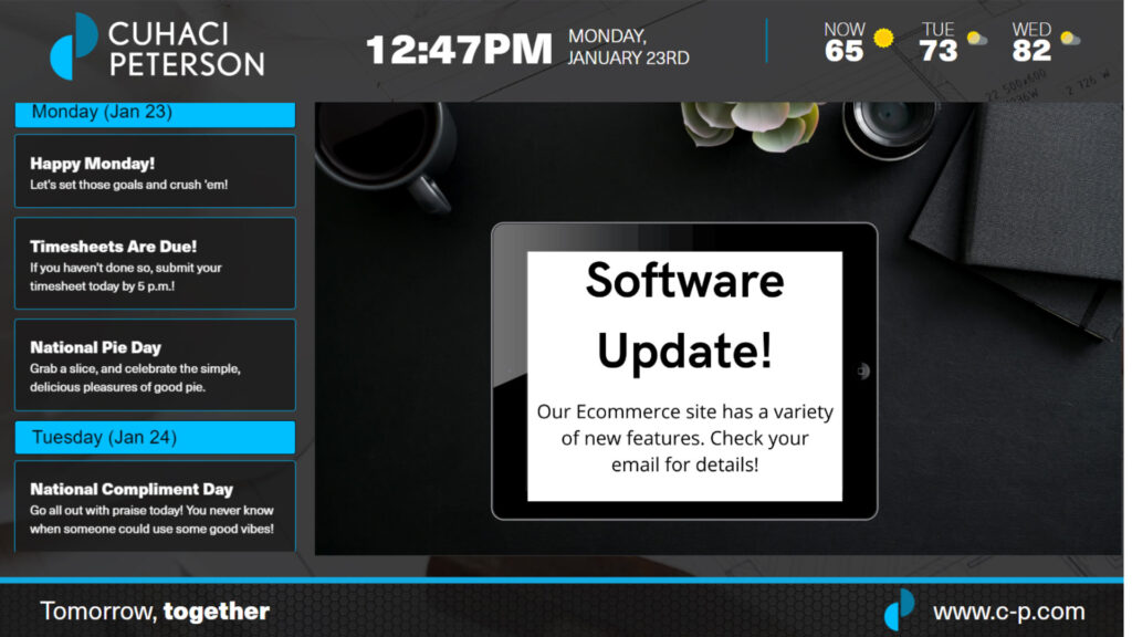 Break Room Screens - REACH Media Network